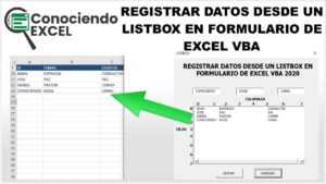 Agregar datos a un ListBox en VBA Excel - Recursos Excel