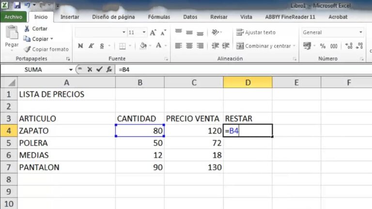 Cómo Hacer Una Resta Con Fórmula En Excel Recursos Excel 9689