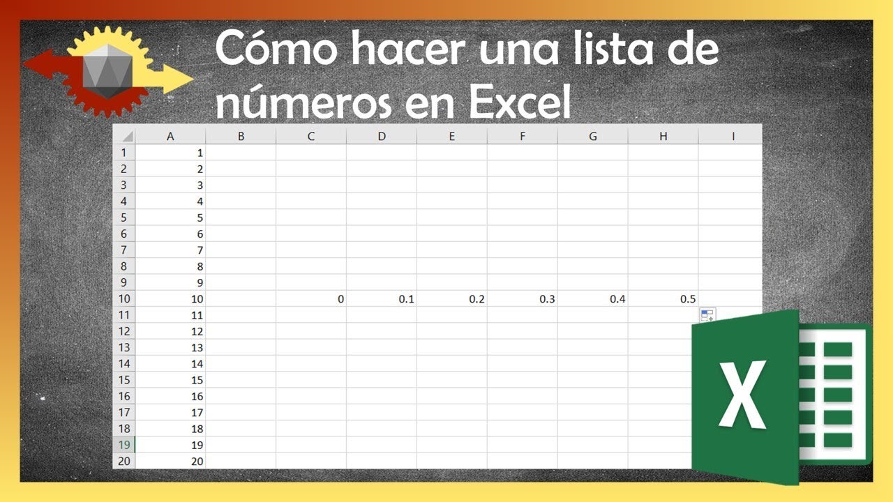 Cómo hacer una tabla de números consecutivos en Excel - Recursos Excel