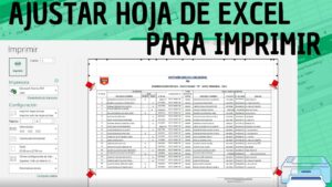 Cómo imprimir una hoja completa horizontal en Excel - Recursos Excel