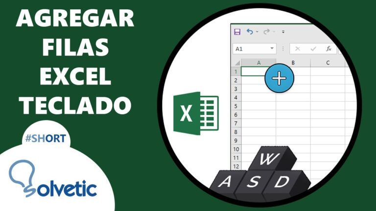 Cómo insertar filas en Excel con el teclado - Recursos Excel