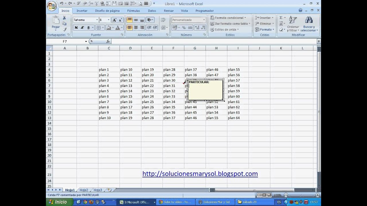 Cómo Insertar Un Comentario En Excel 2007 Recursos Excel 3243