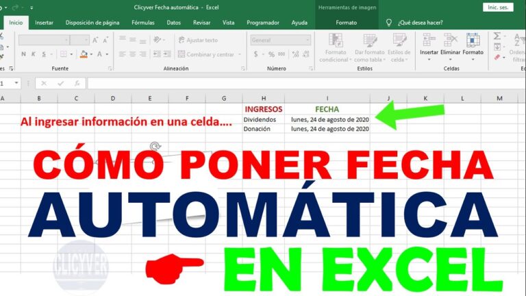 Cómo poner fecha automática en Excel al modificar una celda - Recursos ...
