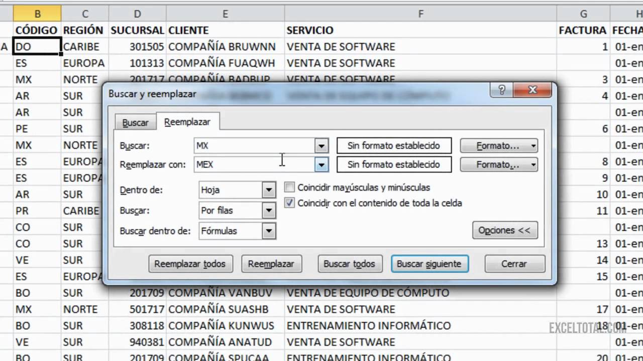 Cómo Reemplazar Una Letra Por Otra En Excel Recursos Excel