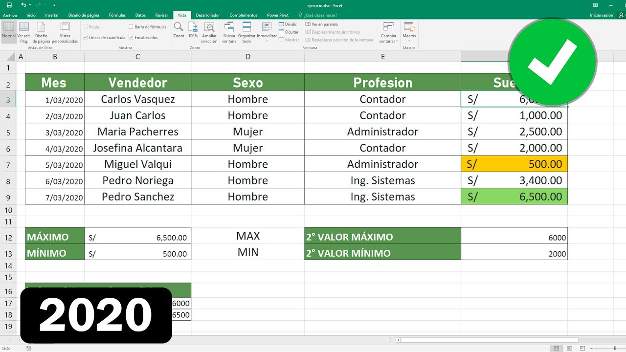 Fórmula para encontrar el valor máximo en Excel - Recursos Excel