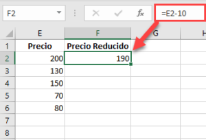 Fórmula para restar varias celdas en Excel sin errores ortográficos ...