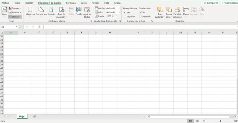 Hoja De Excel En Blanco Para Imprimir Recursos Excel 1980