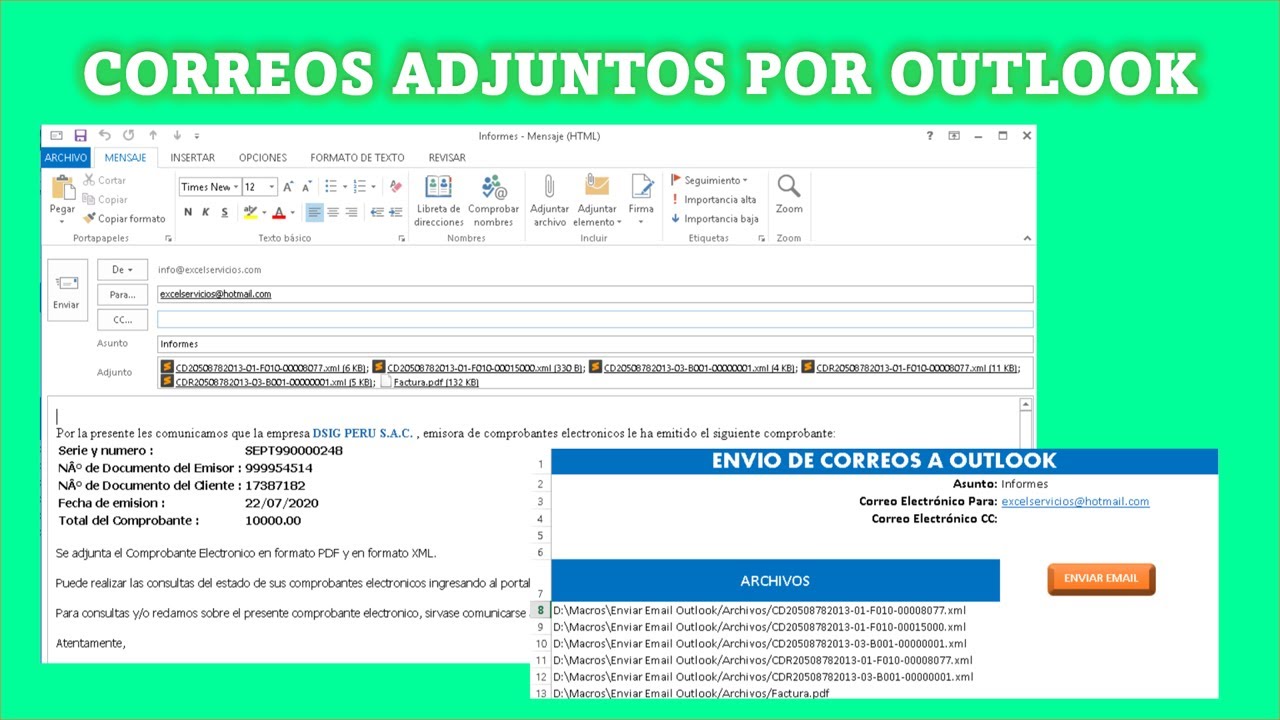 Macro Para Enviar Archivo De Excel Por Outlook Recursos Excel