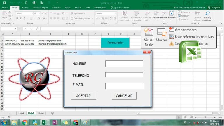 Programación En Excel Con Visual Basic Ejemplos Recursos Excel 0368